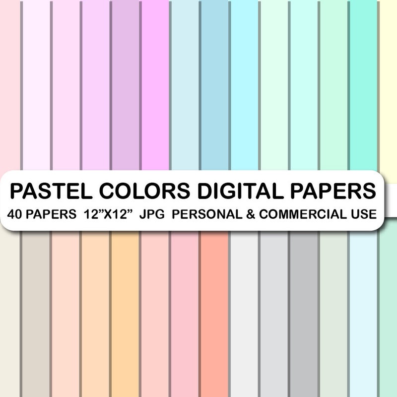 Pastel Colors - Etsy