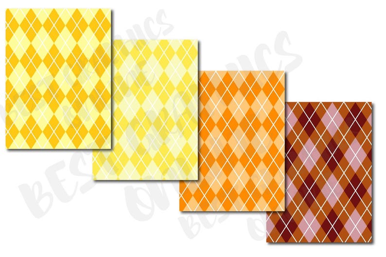 30 Argyle Print Digital Papers, Argyle Pattern Background Paper Set - Etsy