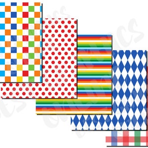 Primary Colors Digital Papers, 40 Bright Patterns (digital Download) - Etsy