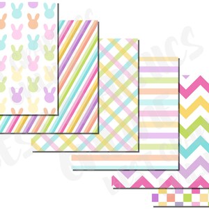Easter Digital Papers, Easter Bunny Digital Paper, Easter Patterns ...