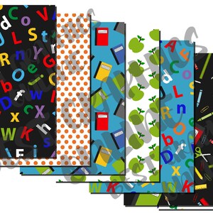 School Digital Papers, Classroom School Supplies Digital Papers ...