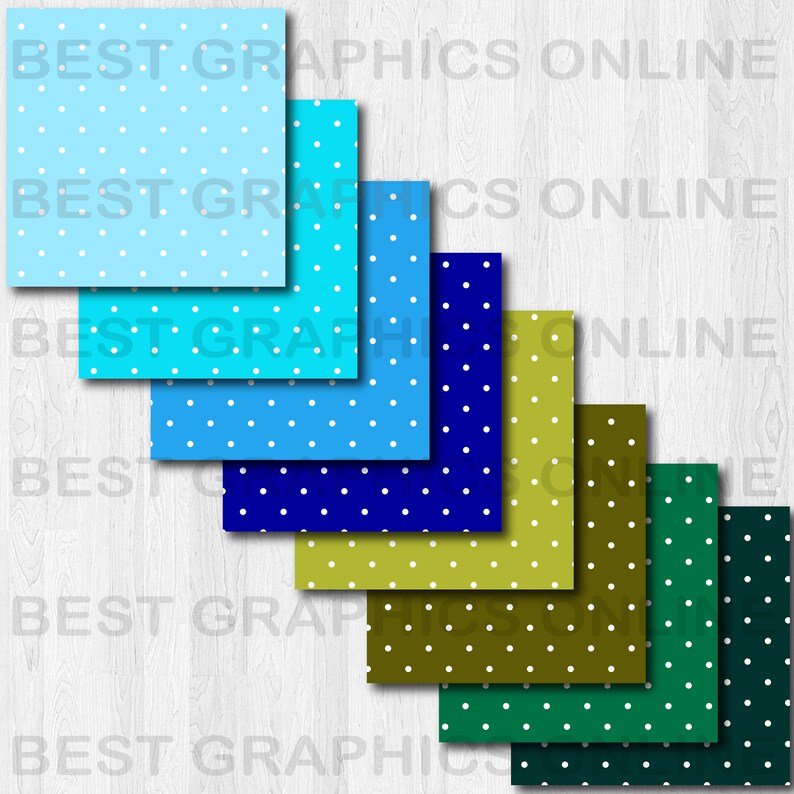 Polka Dot Digital Paper Pack, Tiny White Dots (digital Download) - Etsy