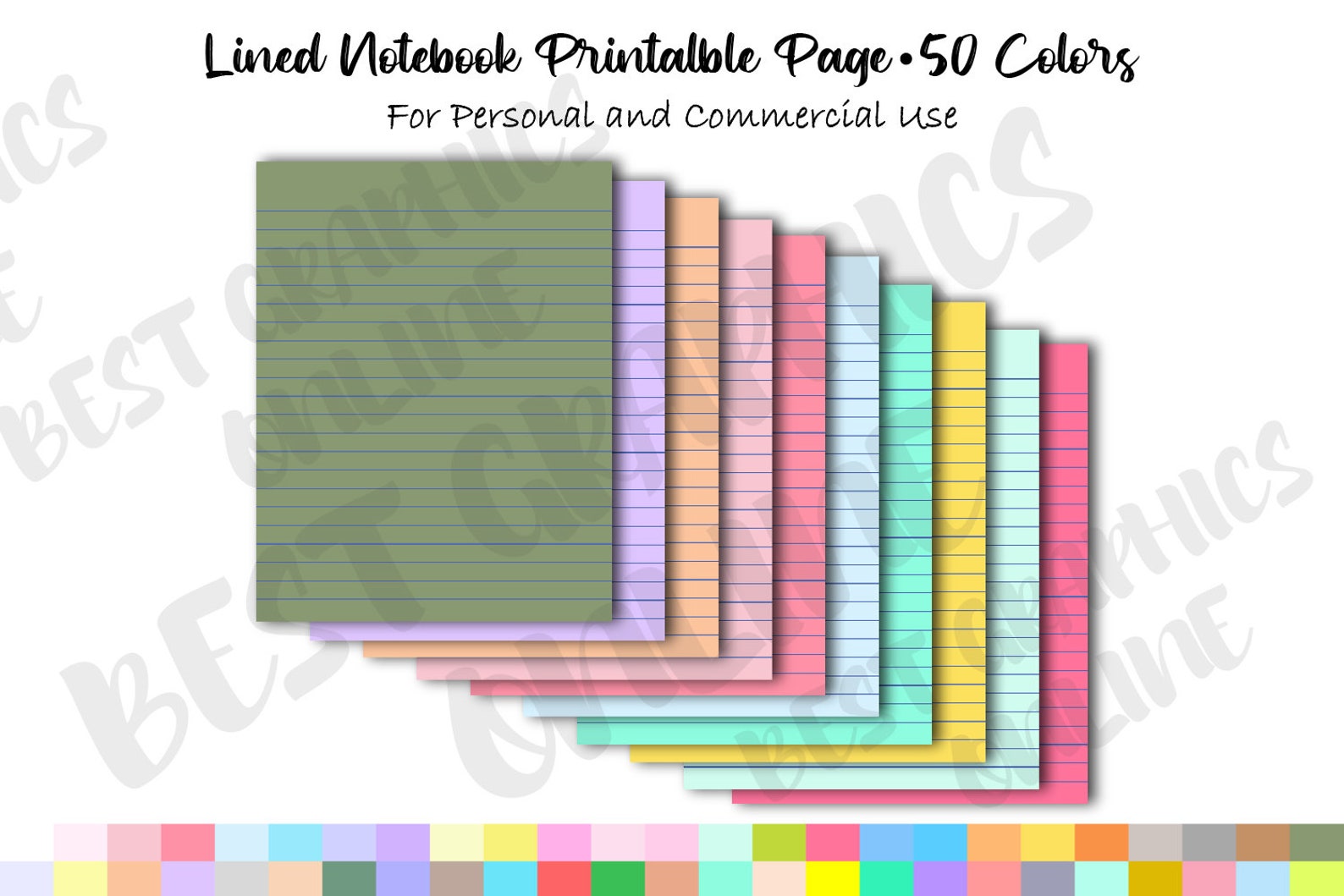 School Digital Papers Notebook Digital Paper Back to School - Etsy