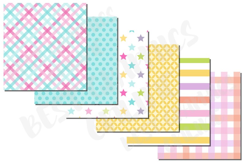 Easter Digital Paper Set, Bunny, Chevron, Eggs (digital Download) - Etsy