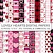 Valentine's Day Digital Papers, Love Digital Paper Pack, Valentines Day ...