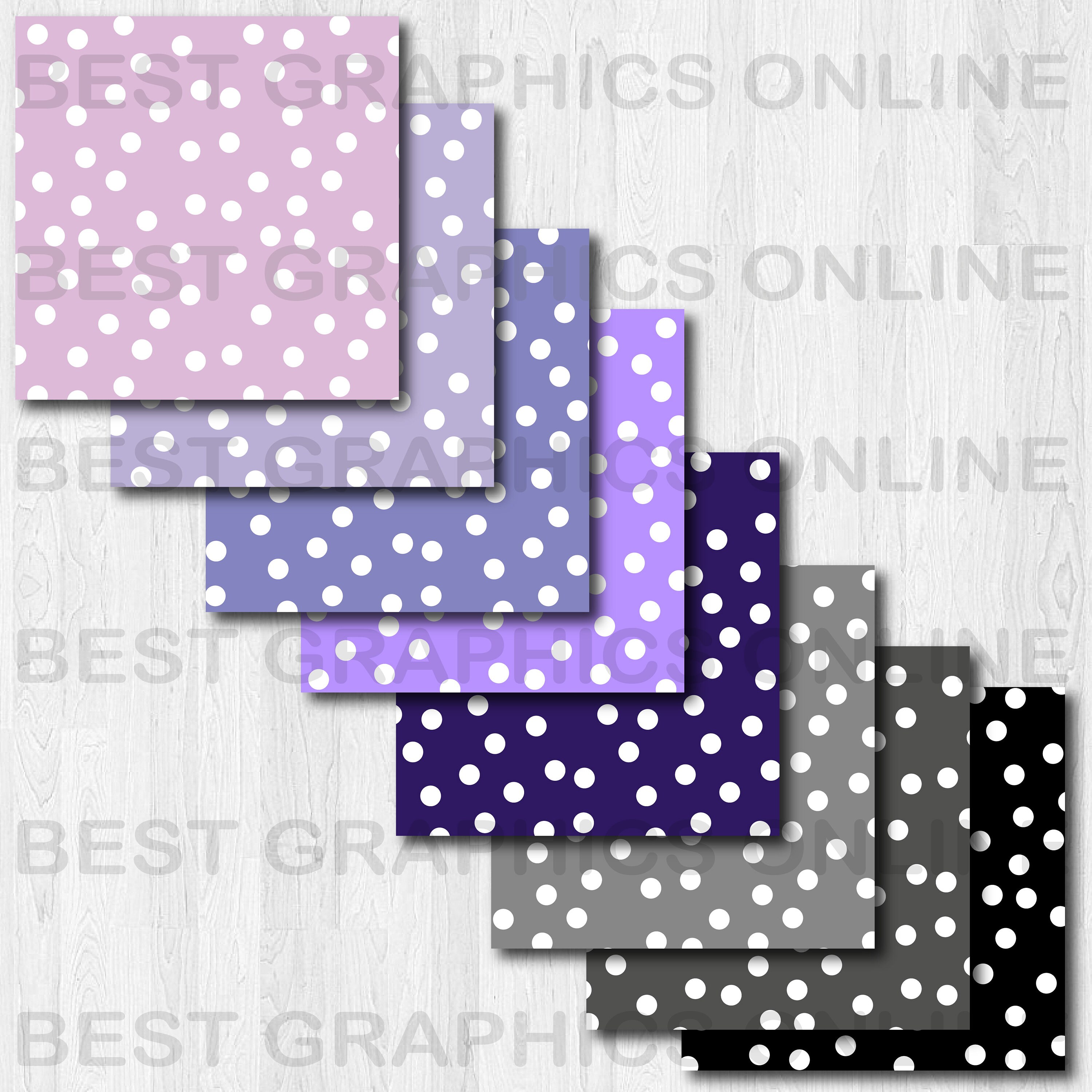 100 Confetti Polka Dot Digital Papers, Rainbow Confetti Digital Paper ...