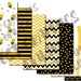 Sweet Bee Digital Paper Honey Bee Yellow Digital Papers Set - Etsy