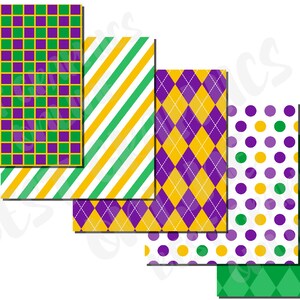Mardi Gras Digital Papers , Carnival Digital Papers, Masquerade Digital ...