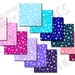 100 Tinted Stars Scrapbook Paper Stars Digital Papers Star - Etsy
