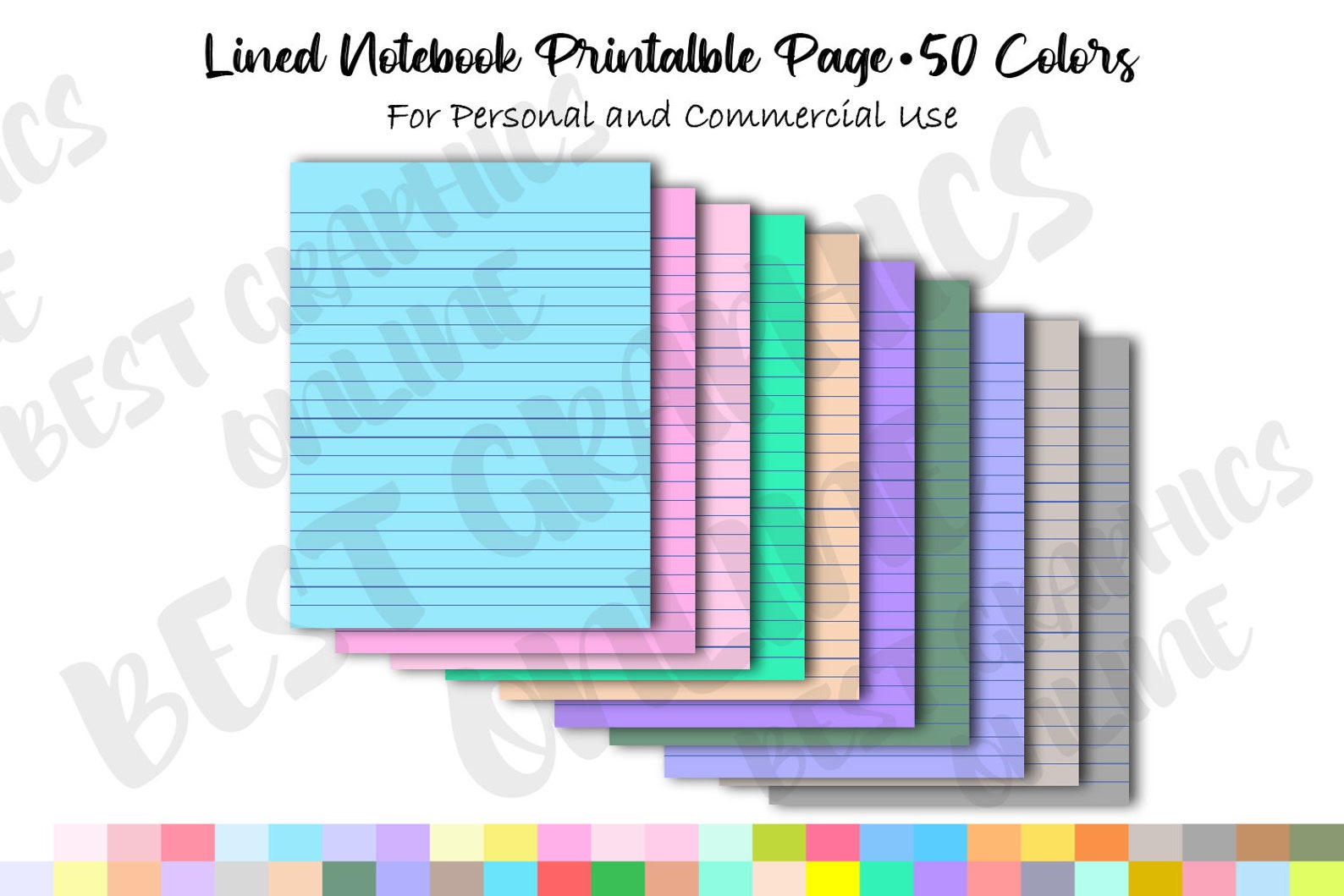 School Digital Papers Notebook Digital Paper Back to School - Etsy