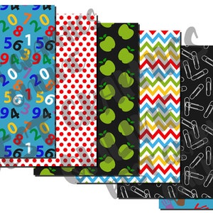 School Scrapbook Paper, Classroom Theme, Teacher Backgrounds (JPG ...