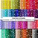 Tinted Stars Digital Paper, Colorful Scrapbook Backgrounds (100 JPG ...