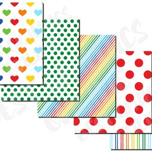 Primary Colors Digital Papers, 40 Bright Patterns (digital Download) - Etsy