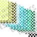100 Checkered Digital Papers Pack, Checkerboard Printable Paper ...