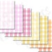 Gingham Digital Papers Set, Gingham Background Papers, Picnic Check ...