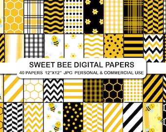 Bumble Bee Papers - Etsy