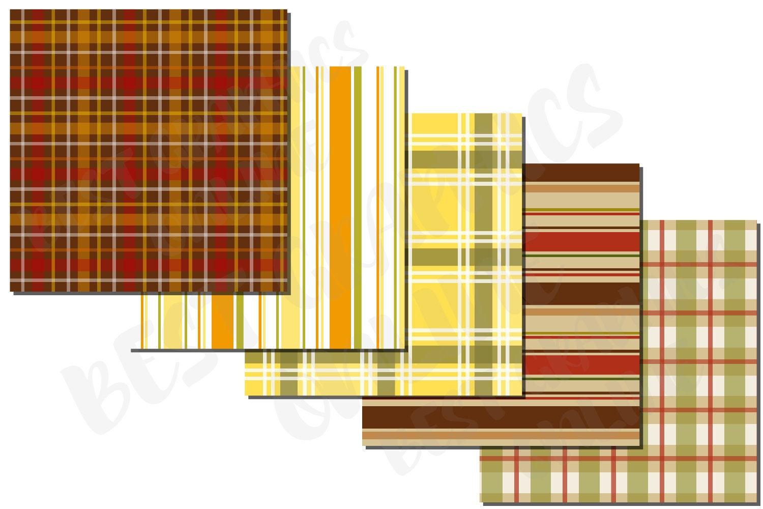Fall Plaid Digital Papers, Autumn Background (digital Download) - Etsy