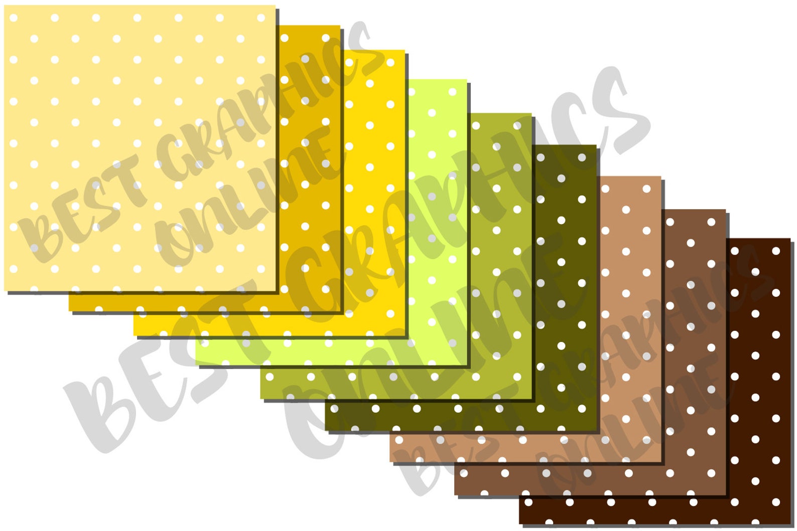 White Polka Dot Digital Paper Set, 100 Patterns (12x12 JPG) (digital ...