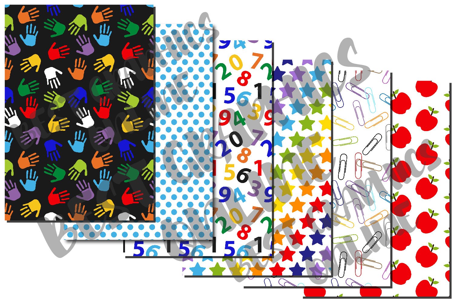 School Digital Papers Classroom School Supplies Digital - Etsy