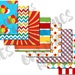 Circus Digital Papers, Carnival Digital Papers, Circus Tent Digital ...