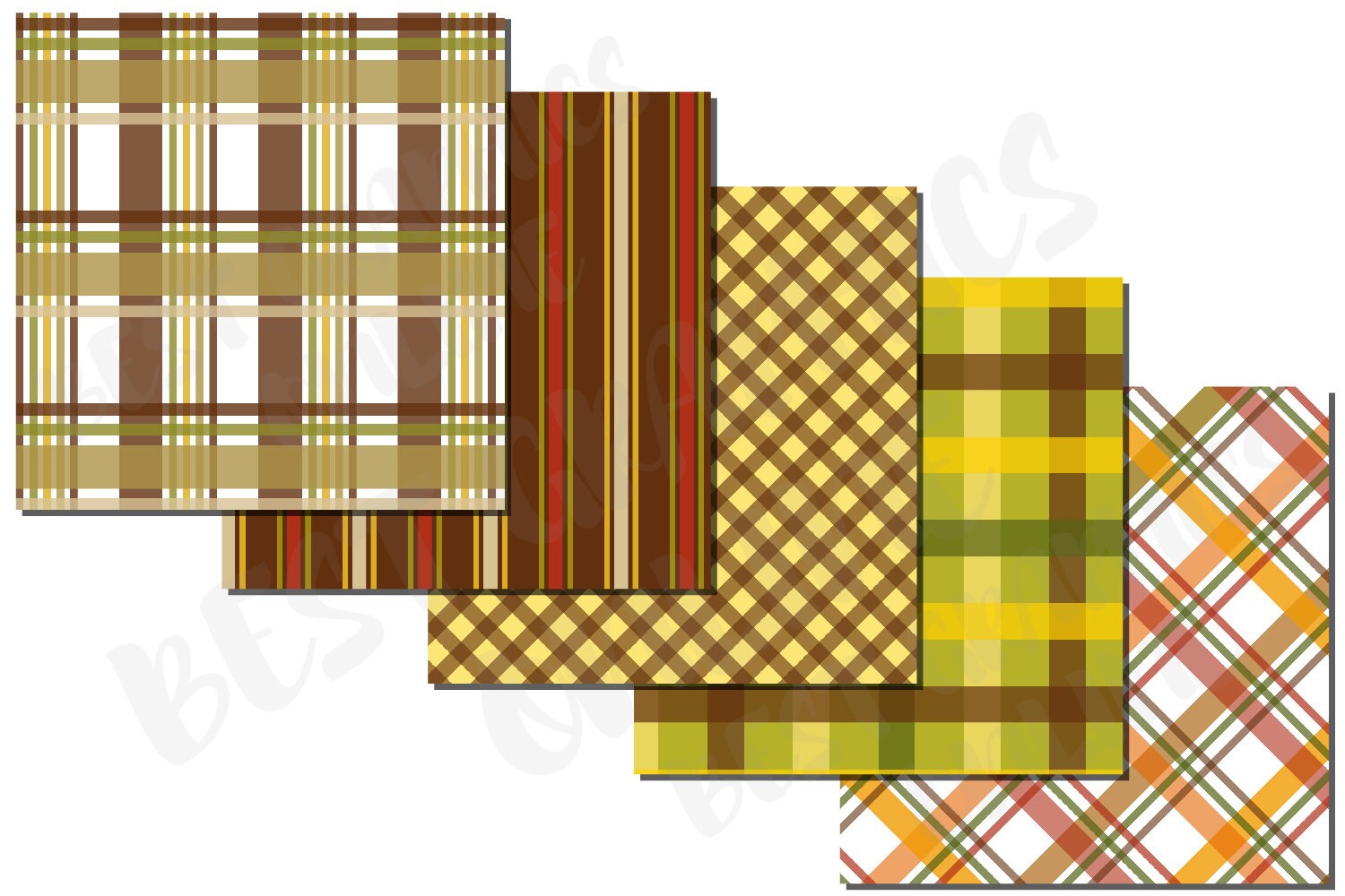 Fall Plaid Digital Papers, Autumn Background (digital Download) - Etsy
