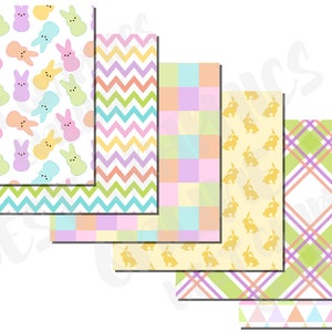 Easter Digital Papers, Easter Bunny Digital Paper, Easter Patterns ...