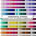 100 Horizontal Stripes Digital Papers, 100 Rainbow Colors Striped ...