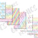 32 Rainbow Digital Paper, Rainbow Star Digital Paper, Rainbow ...