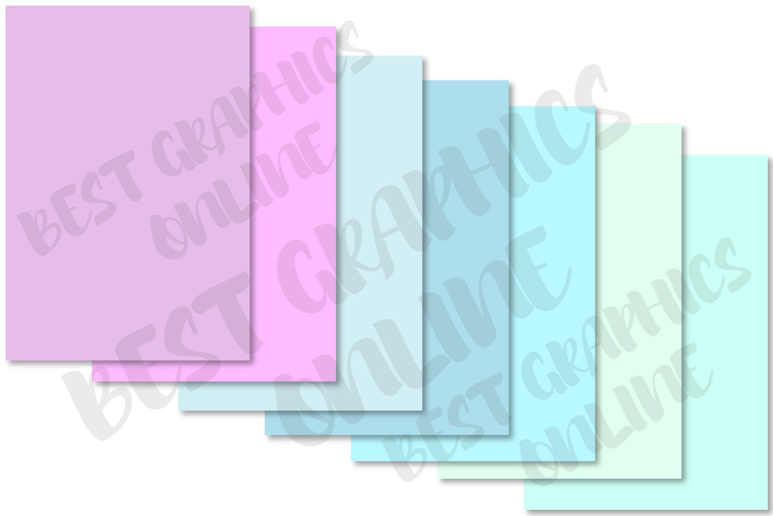 Pastel Colors Digital Background Papers Light Pastel Colors - Etsy