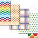 Bright Colors Digital Papers Pack, Primary Colors Background Paper ...