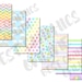32 Rainbow Digital Paper, Rainbow Star Digital Paper, Rainbow ...