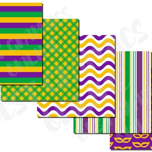Mardi Gras Digital Papers , Carnival Digital Papers, Masquerade Digital ...