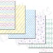 30 Pastel Rainbow Colors Digital Papers, Light Colors Pattern Papers ...