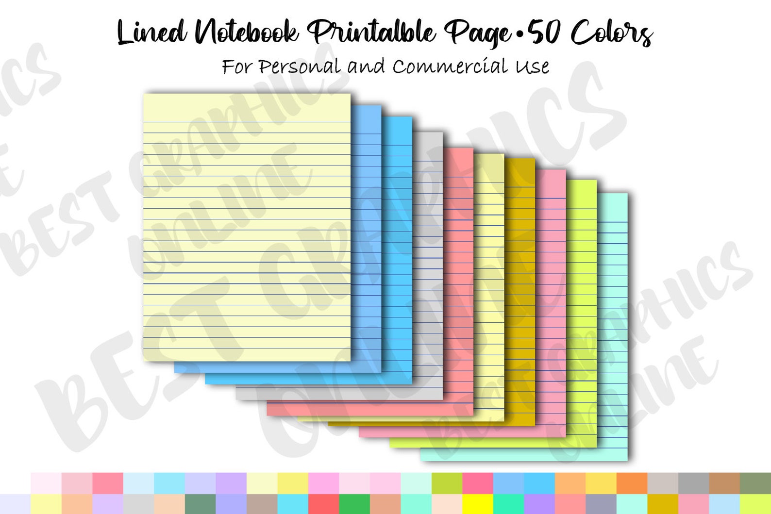 School Digital Papers Notebook Digital Paper Back to School - Etsy