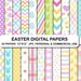 32 Rainbow Digital Paper, Rainbow Star Digital Paper, Rainbow ...