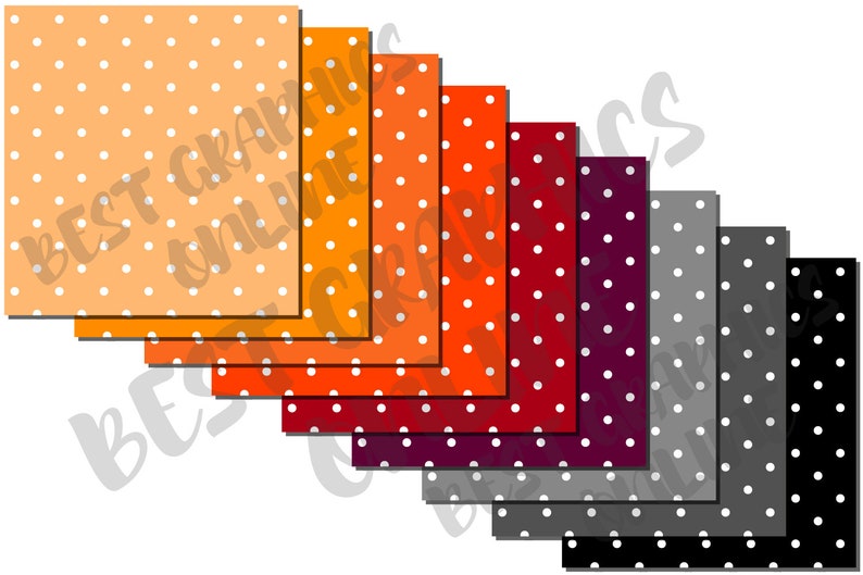 White Polka Dot Digital Paper Set, 100 Patterns (12x12 JPG) (digital ...
