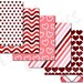 Valentine's Day Digital Paper Pack, Love Hearts Patterns (digital ...
