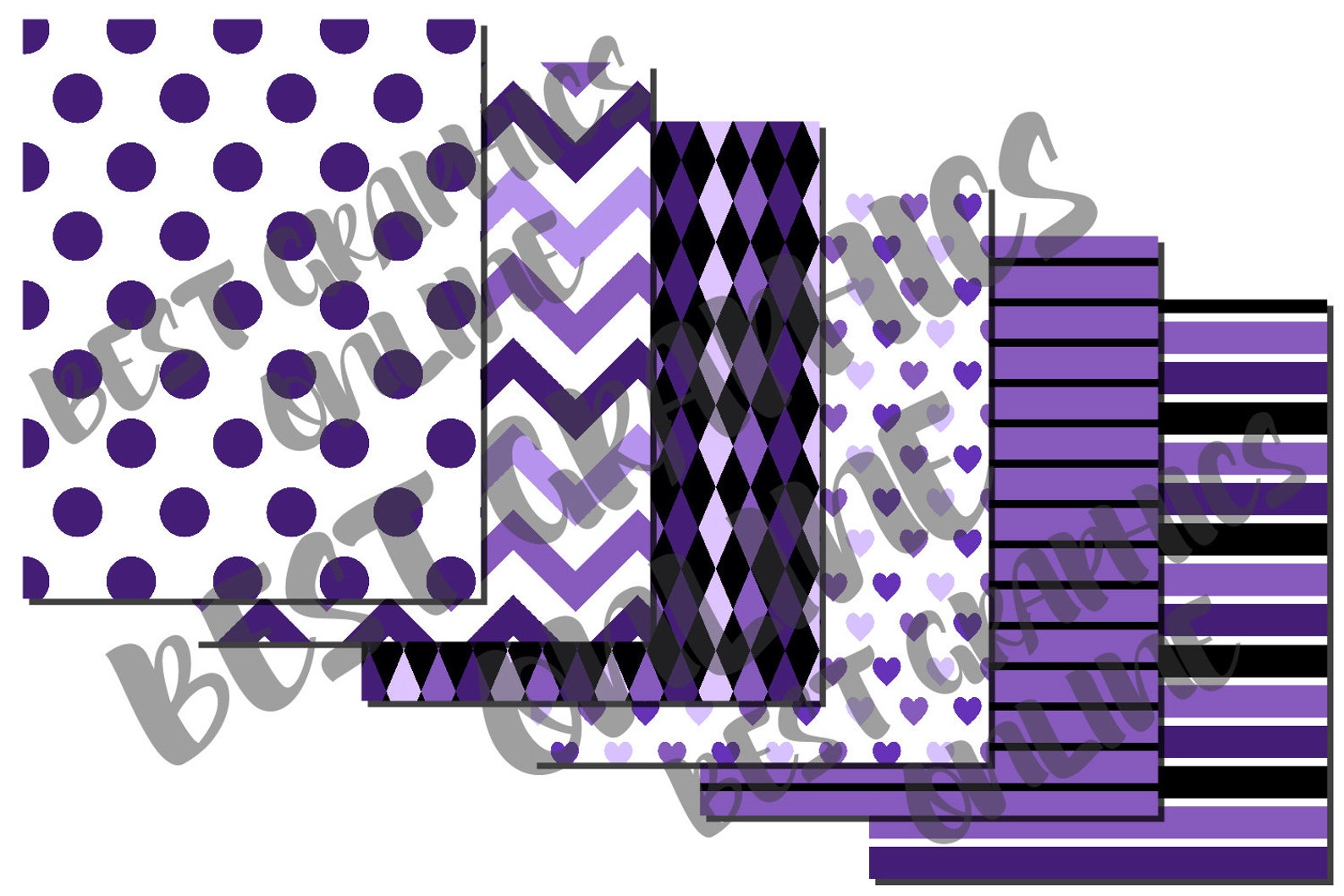 Purple and Black Digital Papers Halloween Purple and Black - Etsy