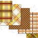 Fall Plaid Digital Papers, Autumn Plaid Digital Papers, Autumn ...