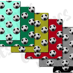 Soccer Digital Papers, Sports Papers Scrapbook Digital Papers, Sports ...