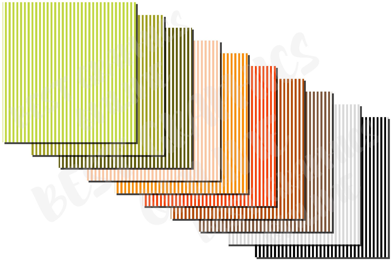 Rainbow Vertical Stripe Digital Paper Pack (12x12 JPG) - Etsy