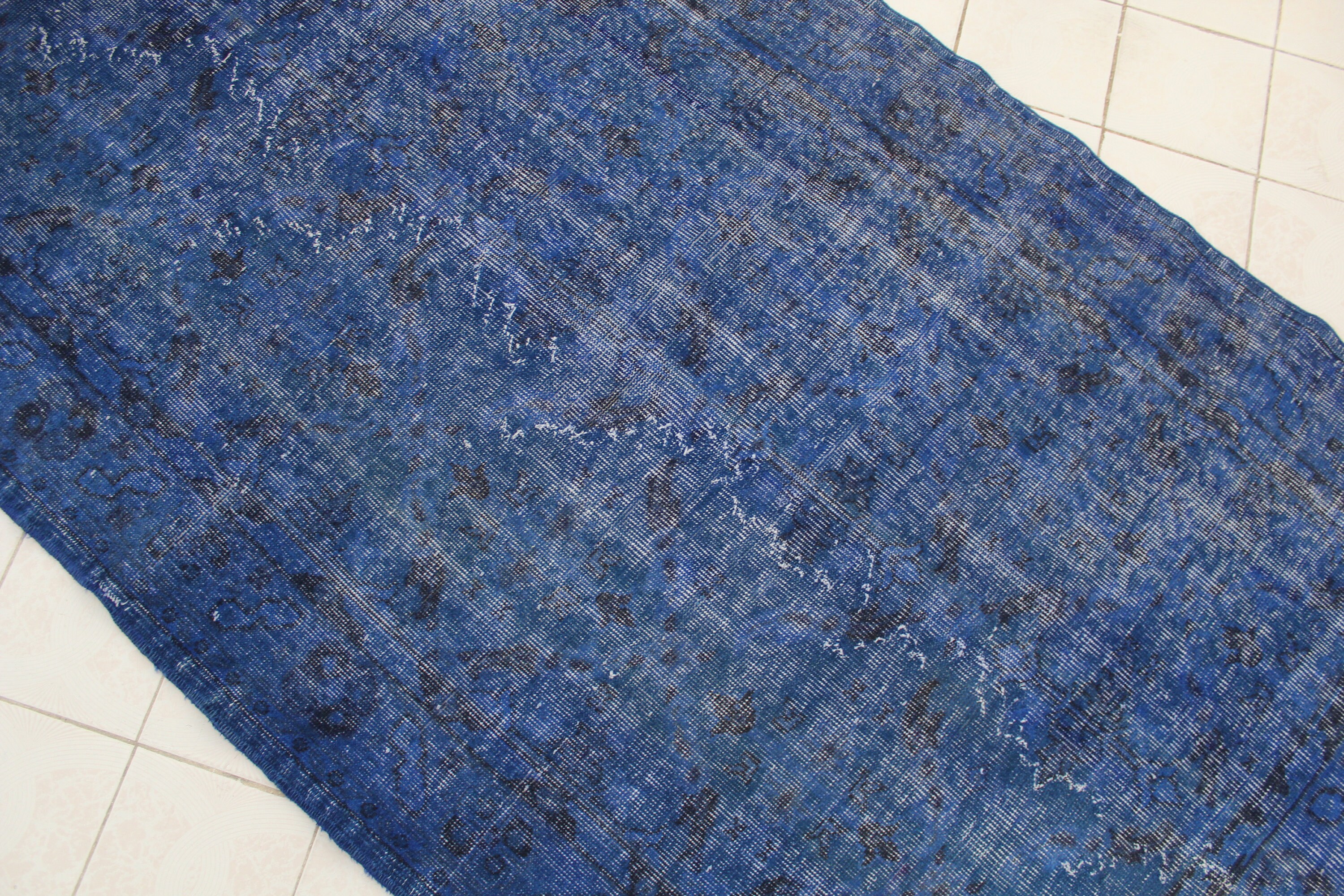 Turkish Overdyed Rug Vintage Handmade Bohemian Oushak Area | Etsy