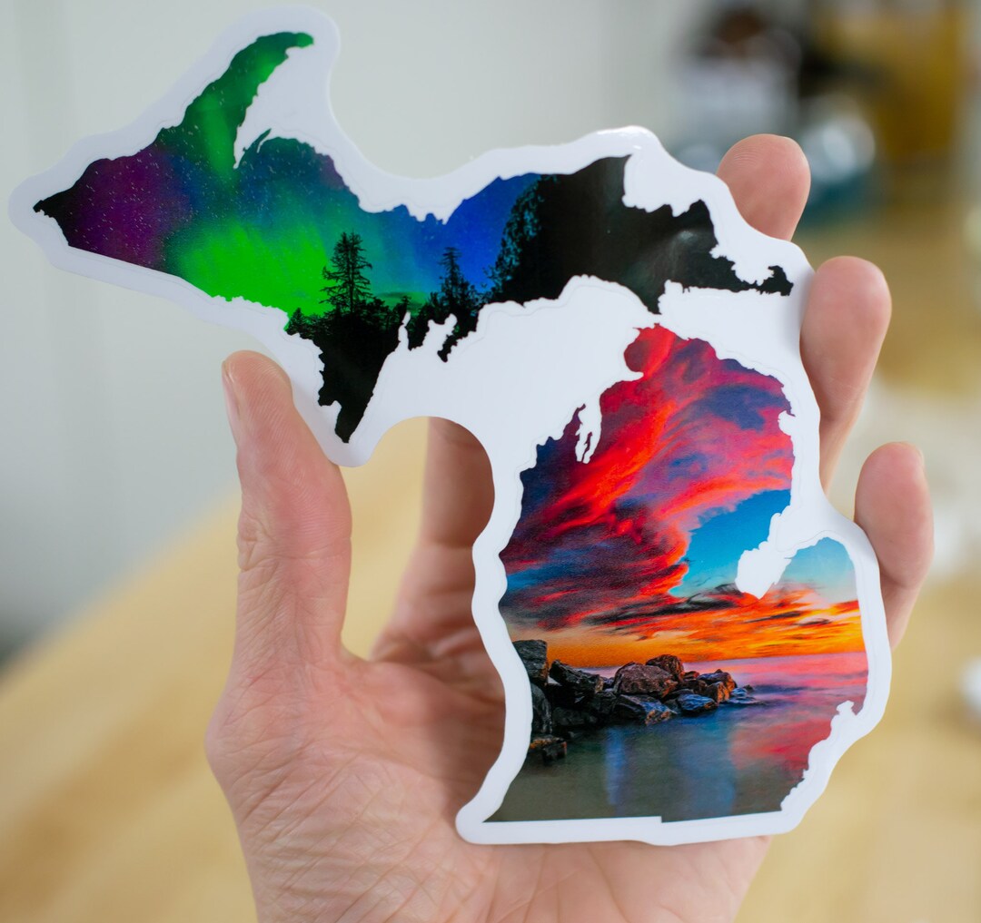 Large Michigan Effect Sticker 6 Inches - Etsy