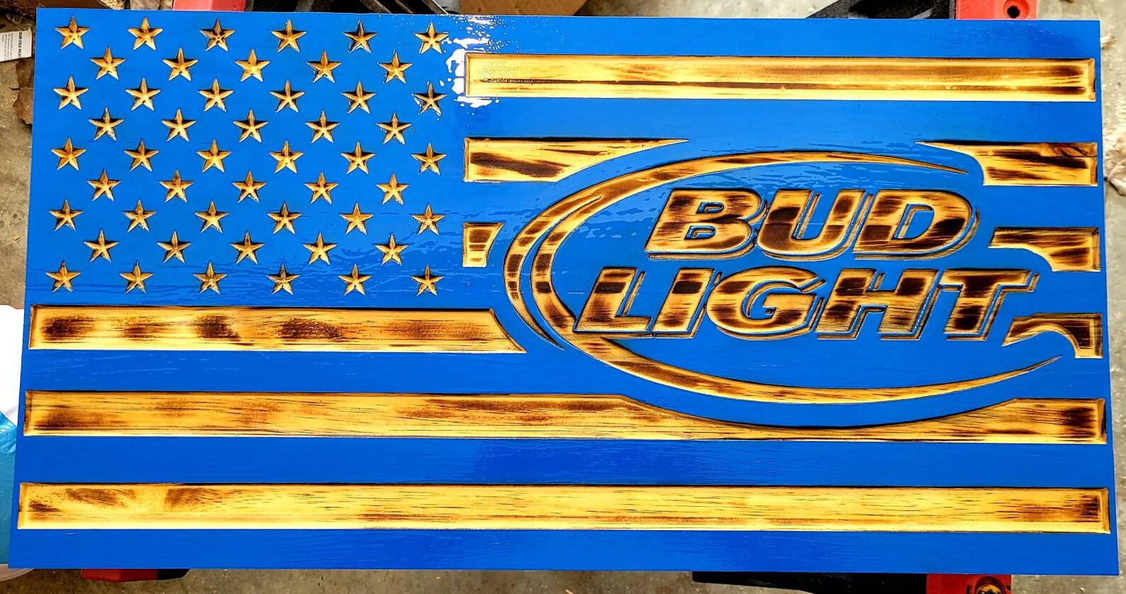 Bud Light American Flag Anheuser Busch - Etsy