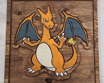 Wood Charizard - Etsy