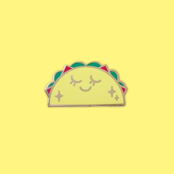 Taco Hard Enamel Pin Cute Lapel Pin - Etsy