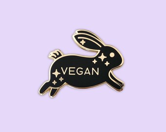 Vegan Enamel Pin - Etsy