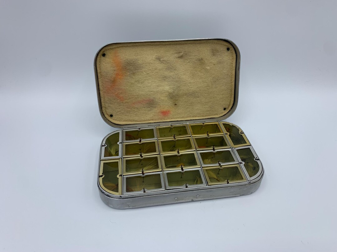 Vintage Richard Wheatley Silmalloy 16 Window Fly Box - Made in England ...