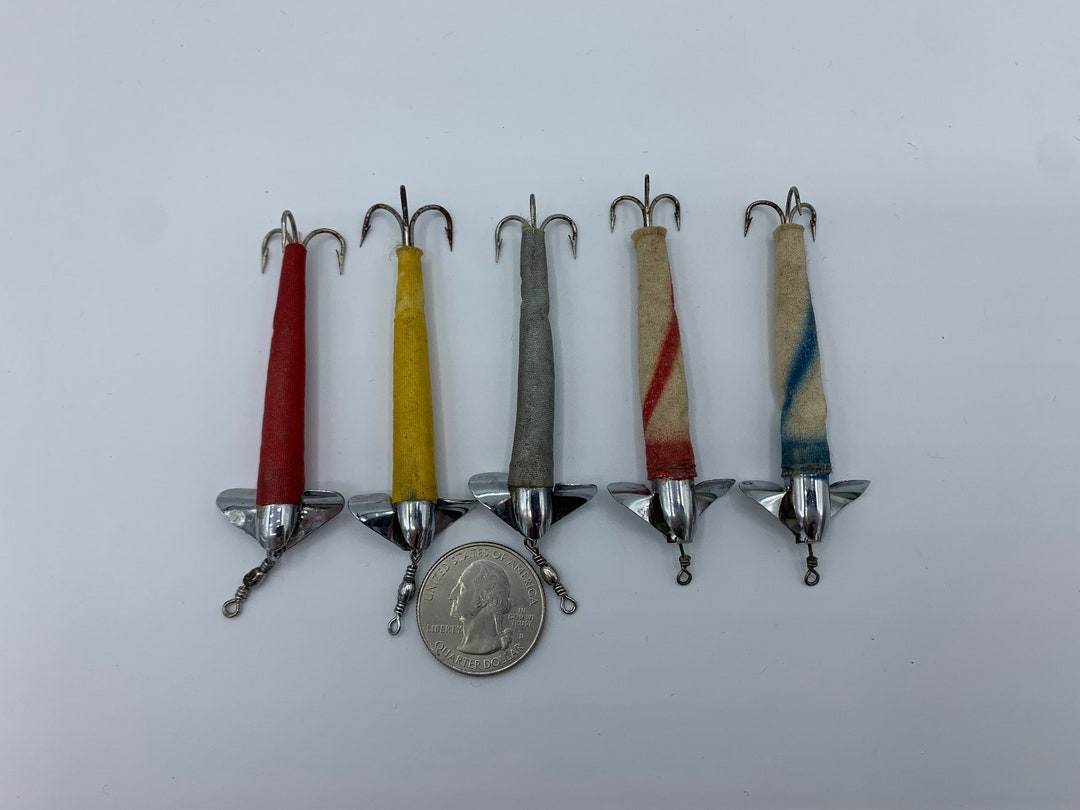 Lot of 5 Vintage Devon or Mcginty Style Fishing Lures - Etsy