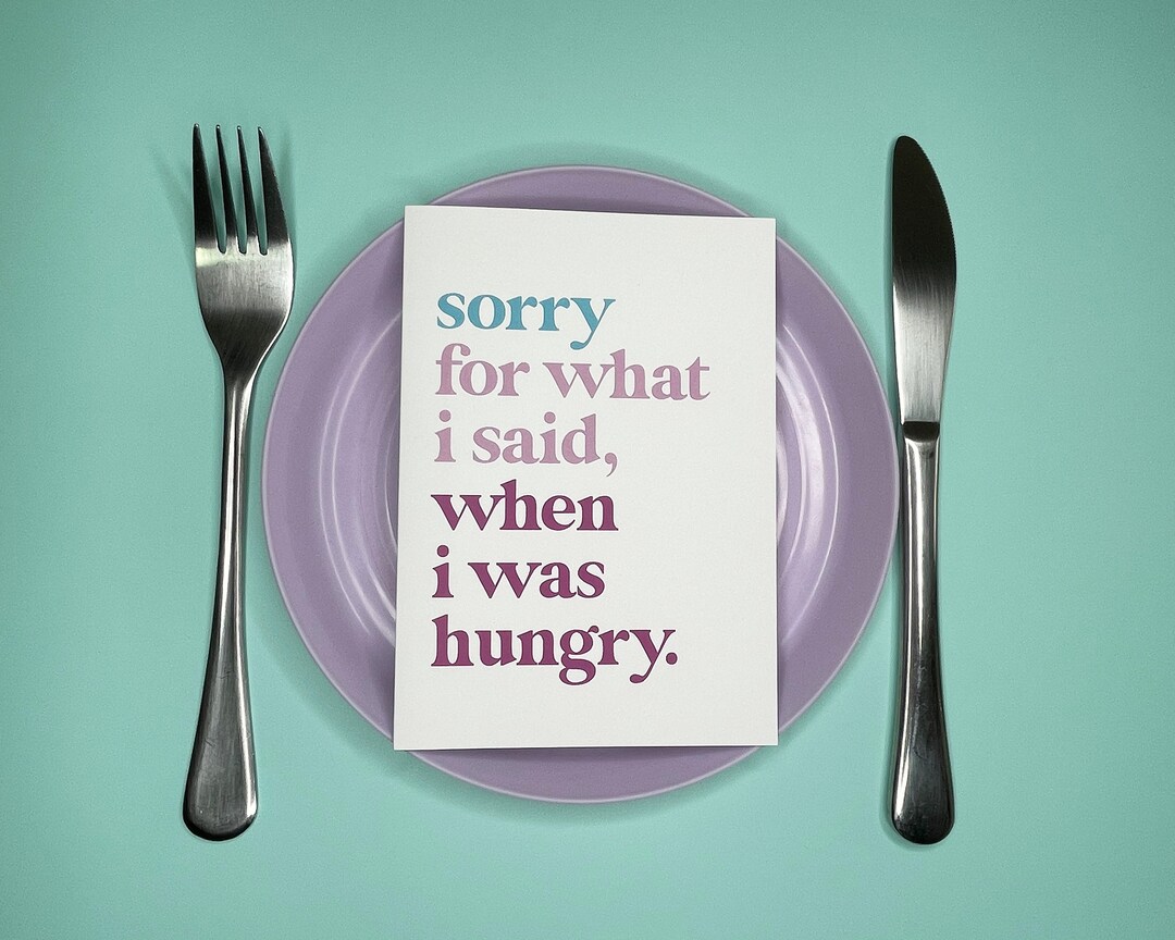 Funny Sorry Card, Sorry Card, Funny Greeting Card, Witty Greeting Card ...